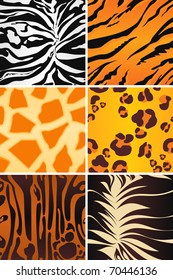 Seamless Animal Patterns Bitmap Copy: ภาพประกอบสต็อก 70446136 ...