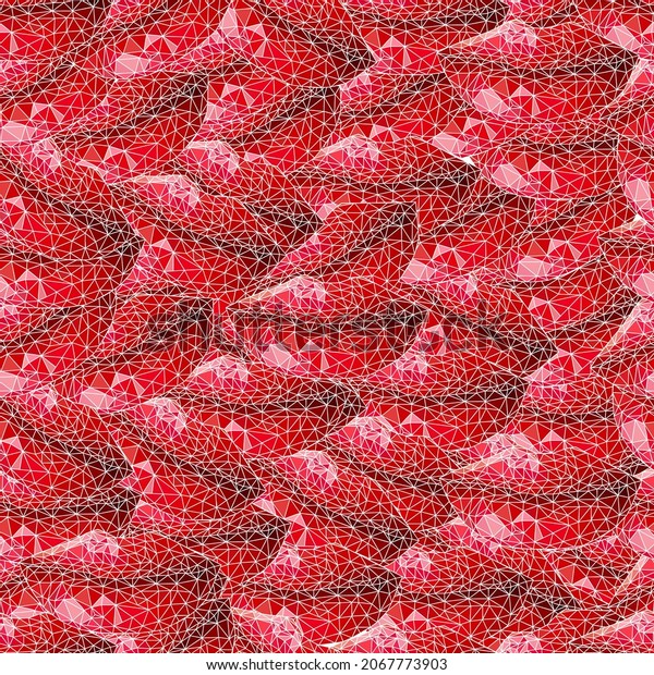 Seamless Background Abstraction Lips Texture Design Stock Illustration ...