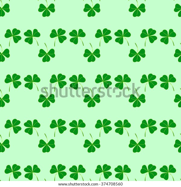 Seamless Background Shamrock Stock Illustration 374708560