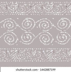 Seamless Batik Design Border Background Stock Illustration 1442887199 ...