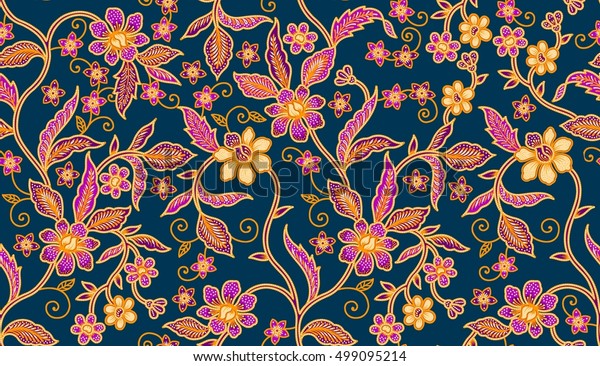 Seamless Batik Patternable Repeat Textile Printing Stock Illustration ...
