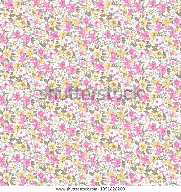 Seamless Beautiful Small Flower Pattern Stock Illustration 1051626200