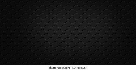 Seamless Black Pattern Wallpaper Metal Pattern Stock Illustration ...