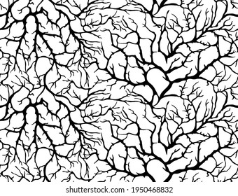 Seamless Black White Tree Pattern Stock Illustration 1950468832 ...