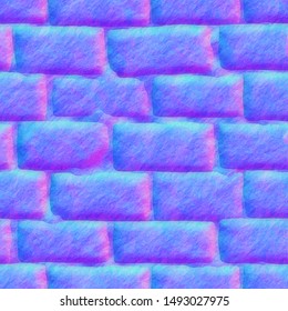 Seamless Brick Normal Map Texture Stock Illustration 1493027975 ...