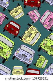 Seamless Car Pattern Stock Vector (Royalty Free) 139151273