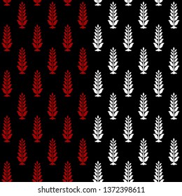 Seamless Decorative Pattern Black Background Stock Illustration ...