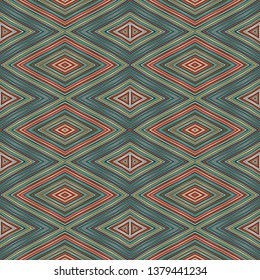 Seamless Diamond Pattern Olive Green Light Stock Illustration ...