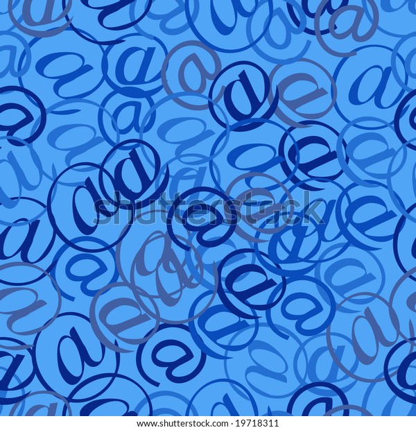 Seamless Email Sign Background Pattern Spam Stock Illustration 19718311 ...