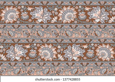 Seamless Floral Border Pattern Stock Illustration 1377428855 | Shutterstock
