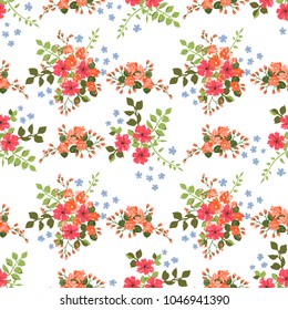 Simple Floral Print Design Seamless Vector 库存矢量图（免版税）1198767301 ...