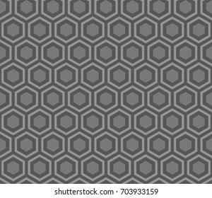 Seamless Gray Honeycomb Pattern: ilustración de stock 703933159 ...