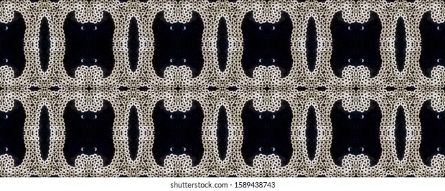 Seamless Grid Braid Print Endless Border Stock Illustration 1589438743 ...