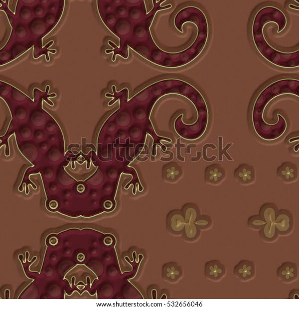 Seamless Lizard Texture Wallpaper Stock Illustration 532656046 ...