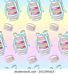Seamless Macaroons Background Macaroons Cake Background Stock ...