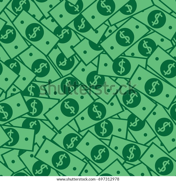 Seamless Money Pattern Many Dollar Currency Stock Illustration 697312978
