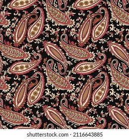 Pastel Color Seamless Paisley Pattern Stock Illustration 2085094339 ...