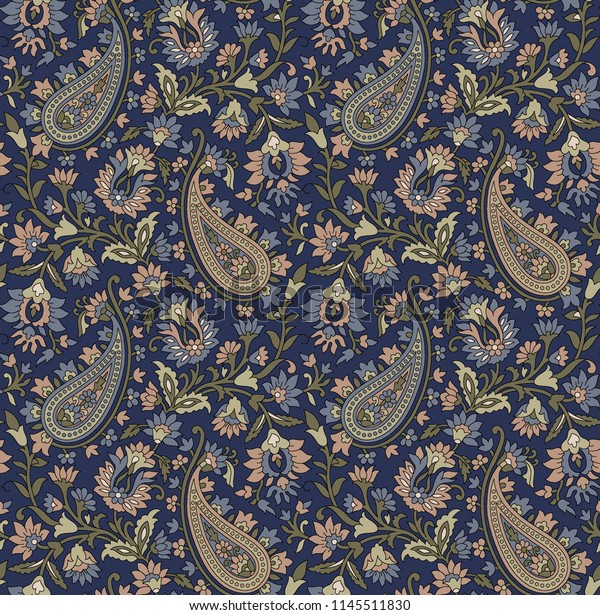 Seamless Paisley Pattern Stock Illustration 1145511830 | Shutterstock