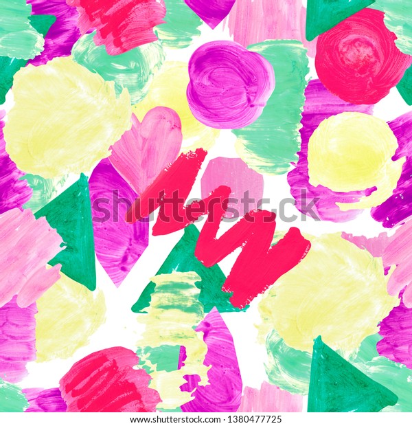 Seamless Pattern Bright Color Spots Textures Stock Illustration ...