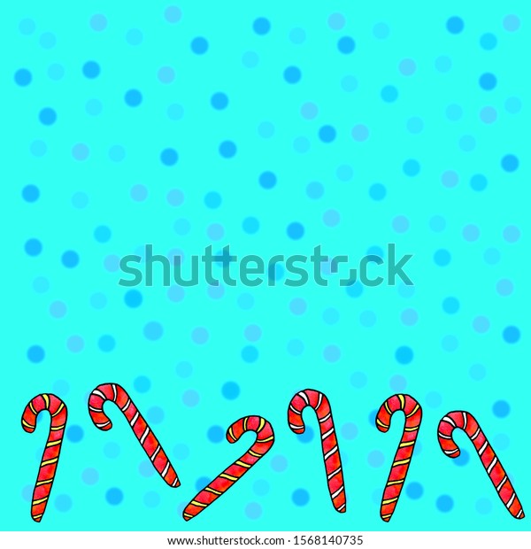 Seamless Pattern Candy Cane Row On Stock Illustration 1568140735 ...