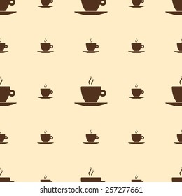 Seamless Pattern Coffee Cup Stock Illustration 257277661 | Shutterstock