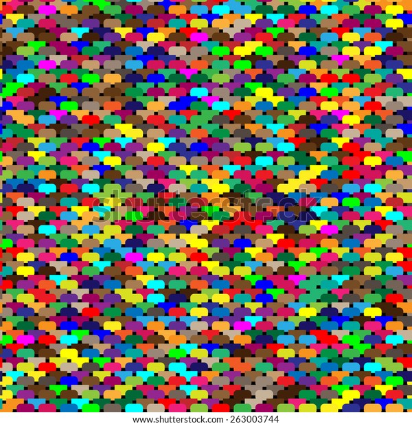 Seamless Pattern Colored Shapes Stock Illustration 263003744 | Shutterstock