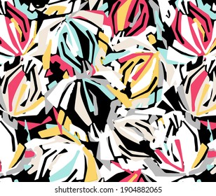Seamless Pattern Fabric Print Stock Illustration 1904882065 | Shutterstock