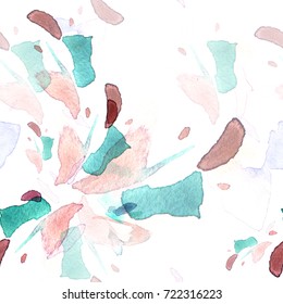 Seamless Pattern Watercolor Background Hand Drawn Stock Illustration ...