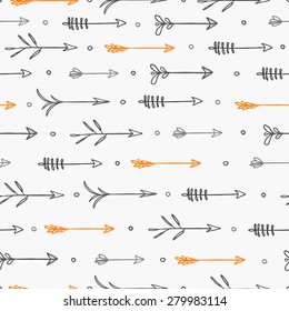 Seamless Pattern Horizontal Pattern Arrows Pastel Stock Illustration ...