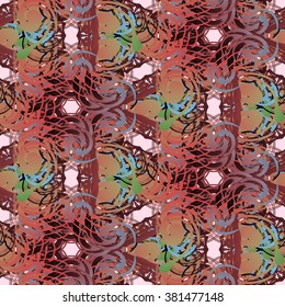 Seamless Abstract Digital Allover Pattern Stock Illustration 1350155153