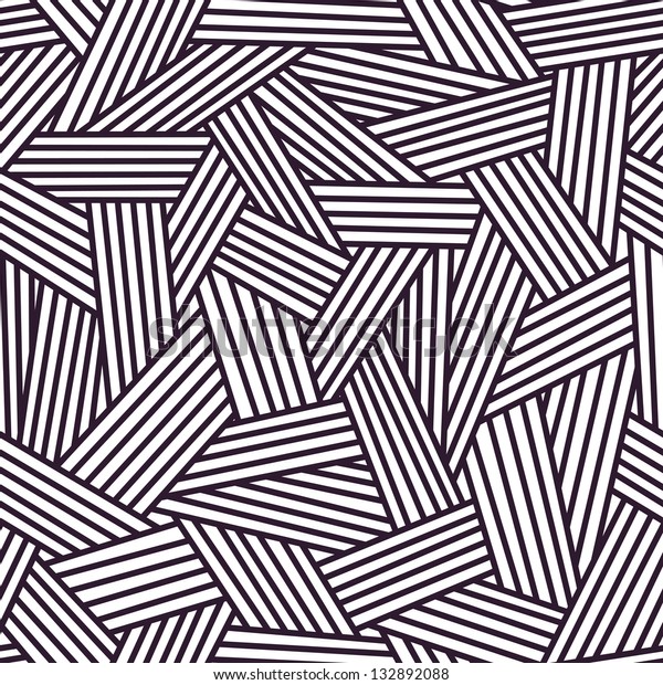 Seamless Pattern Interweaving Lines Traditional Decorative Stock ...