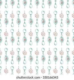Jewelry Seamless Vector Pattern Stock Vector (Royalty Free) 1239532390