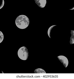 5,360 Moon phases pattern Images, Stock Photos & Vectors | Shutterstock