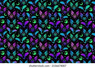 255 Neon Bats Seamless Pattern Images, Stock Photos & Vectors ...