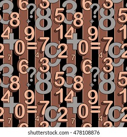 Seamless Pattern Numbers Background Stock Illustration 478108876 ...