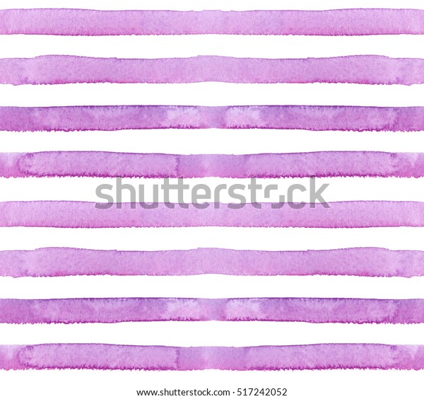 Seamless Pattern Purple Horizontal Stripes Painted Stock Illustration ...
