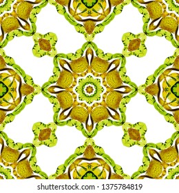 Seamless Pattern Square Tile Art Glass Stock Illustration 1375784825