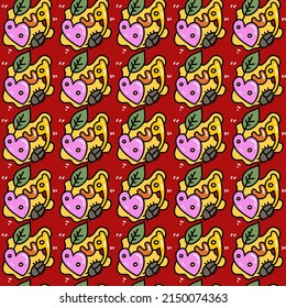 Seamless Pattern Text Bug Cartoon Stock Illustration 2150074363 ...
