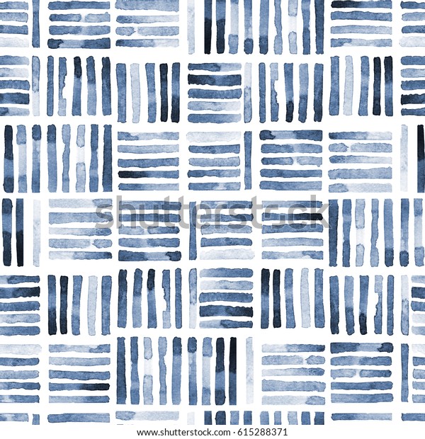Seamless Pattern Watercolor Background Hand Drawn Stock Illustration ...