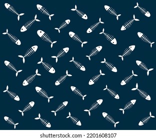 2,824 Bones And Fishbones Pattern Images, Stock Photos & Vectors ...