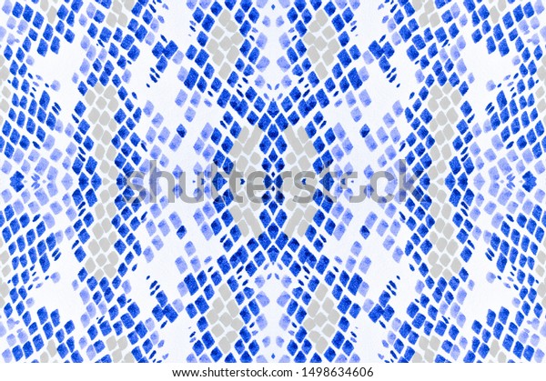 Seamless Predator Pattern Blue White Colors Stock Illustration ...