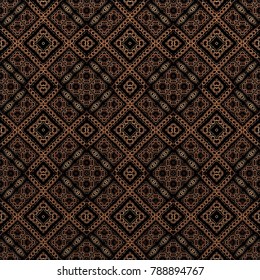 Seamless Raster Pattern Oriental Style Weave Stock Illustration 788894767