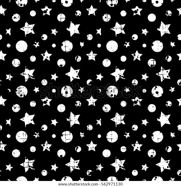 Seamless Raster Simple Pattern Geometric Background Stock Illustration ...