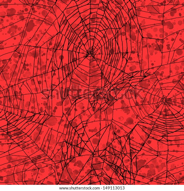 Seamless Red Spiderweb Texture Stock Illustration 149113013 | Shutterstock