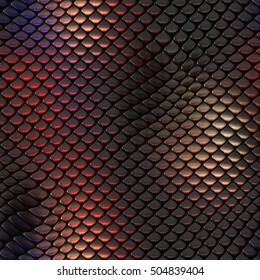 Seamless Scales Pattern Texture Stock Illustration 509511343