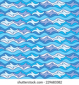 Seamless Sea Background Abstract Pattern 스톡 일러스트 229683382 | Shutterstock