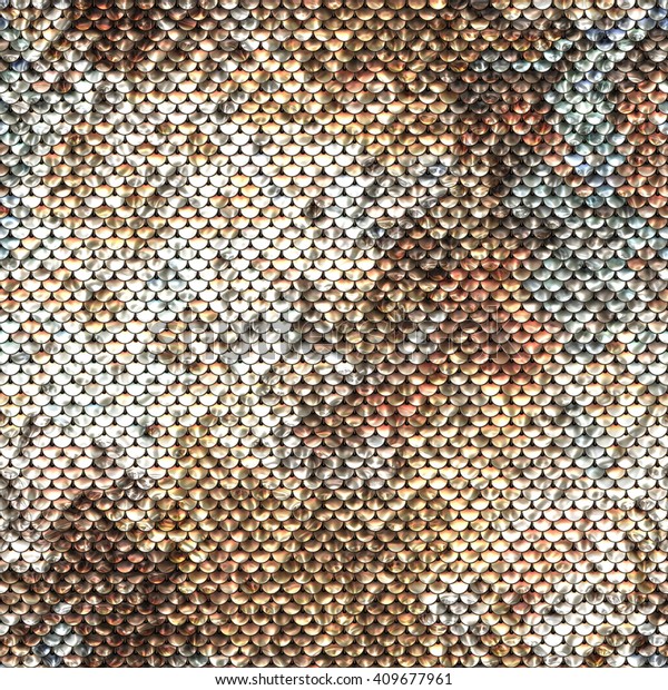 Seamless Sequins Texture Background Stock Illustration 409677961 ...