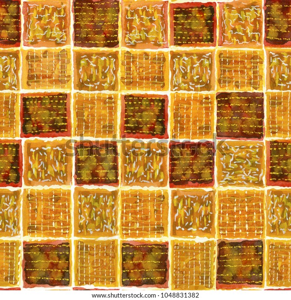 Seamless Small Tiles Texture Different Shades Stock Illustration ...