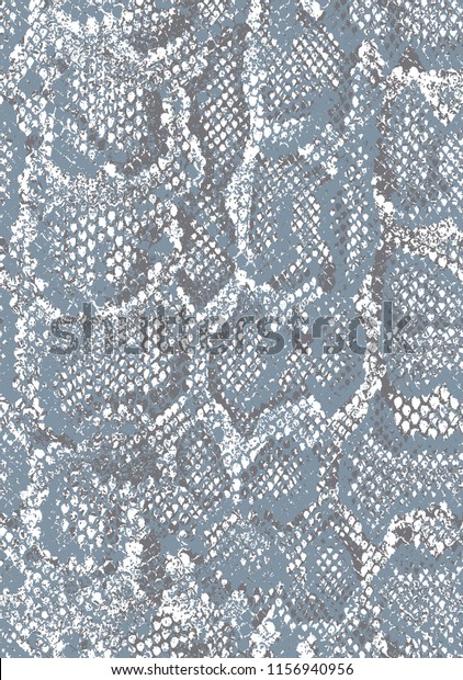 Seamless Snake Skin Texture Pattern Gray Stock Illustration 1156940956 ...