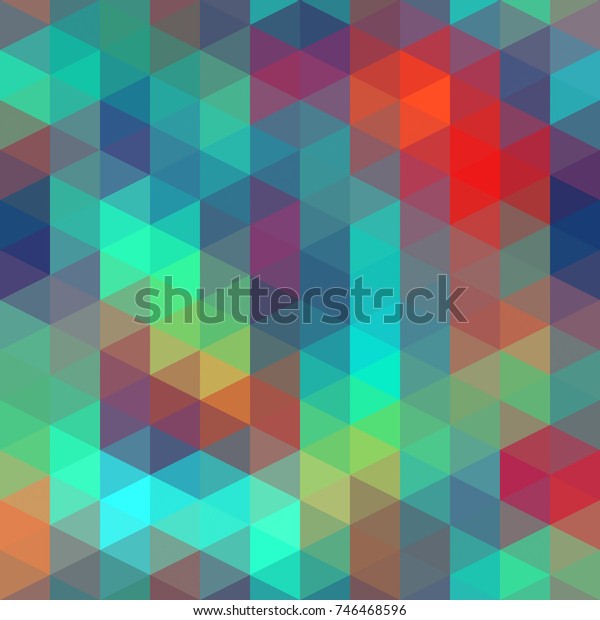 Seamless Tessellation Pattern Vibrant Polygon Background Stock ...